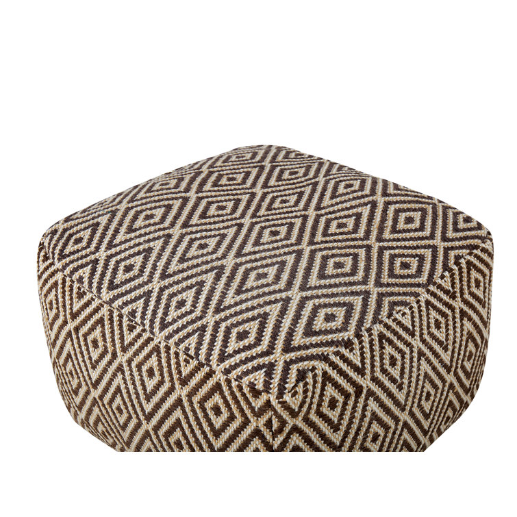 George Oliver Russellville 60cm Wide Square Geometric Pouffe Ottoman | Wayfair.co.uk